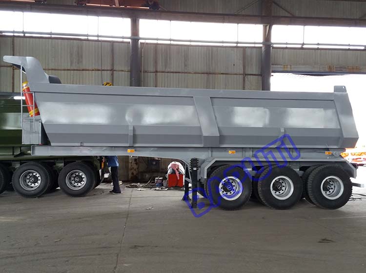30CBM 40 Tons Payload 3 Axles Tipper Trailer For Sale