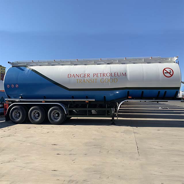45000 Liters Aluminum Fuel Tanker Trailer For Sale in Tanzania