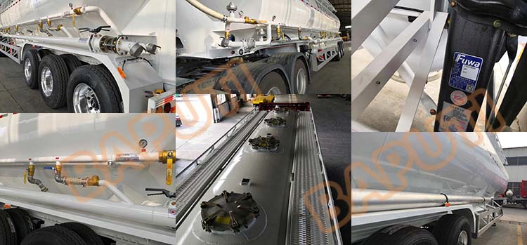 60CBM 30 Ton Flour Tanker Trailer For Sale