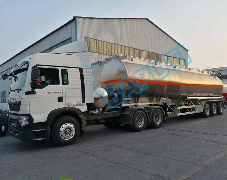 50m3 Diesel Aluminium Tank Tri Axle