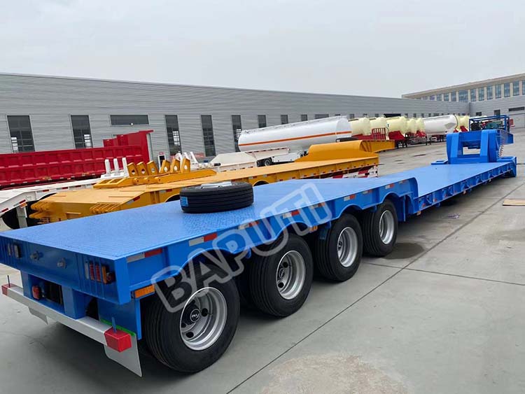 90 Ton Detachable Gooseneck Lowbed Trailer For Sale