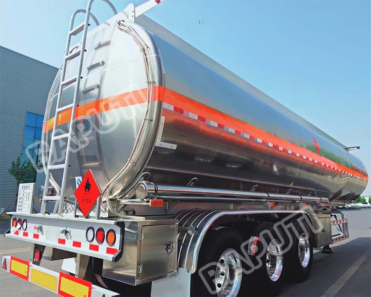45000 Liters Aluminum Tanker Trailer for Ethanol Spirit